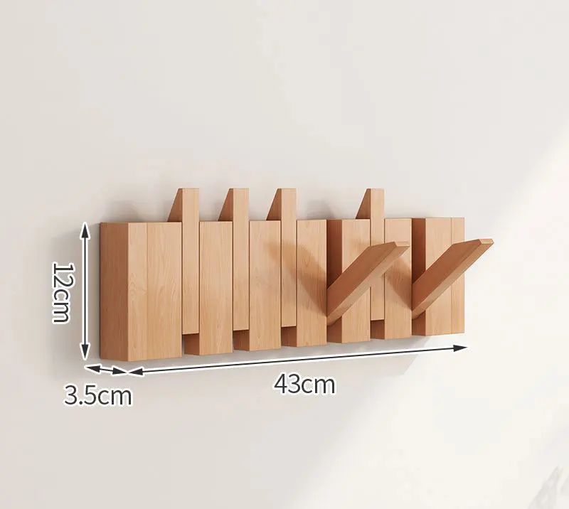 Beech Piano Keys Wall Hooks - Stylish Storage Solutions