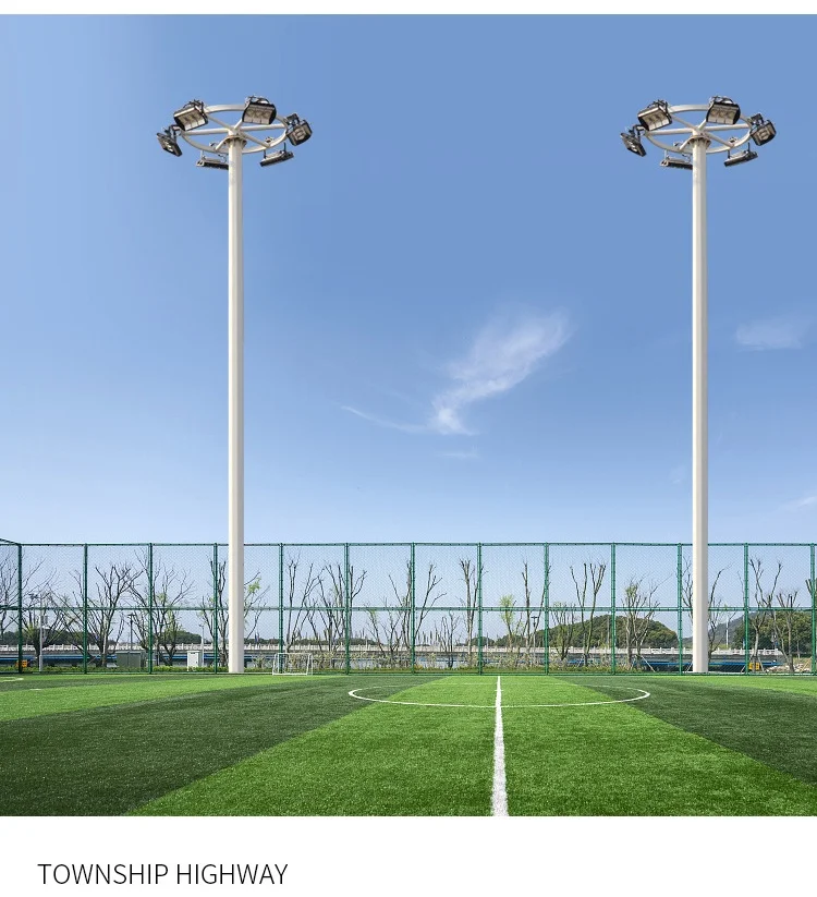 18m 25m 30m High Mast Flood Light Pole - LED Stadium Lighting