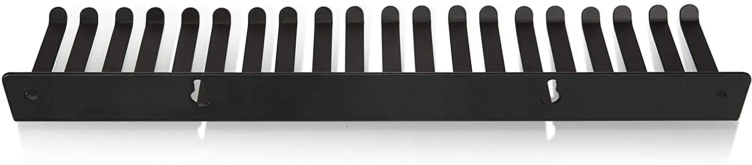 Wall Mountable Cable Hanger Rack Organizer Black Cable Holder With 19 ...