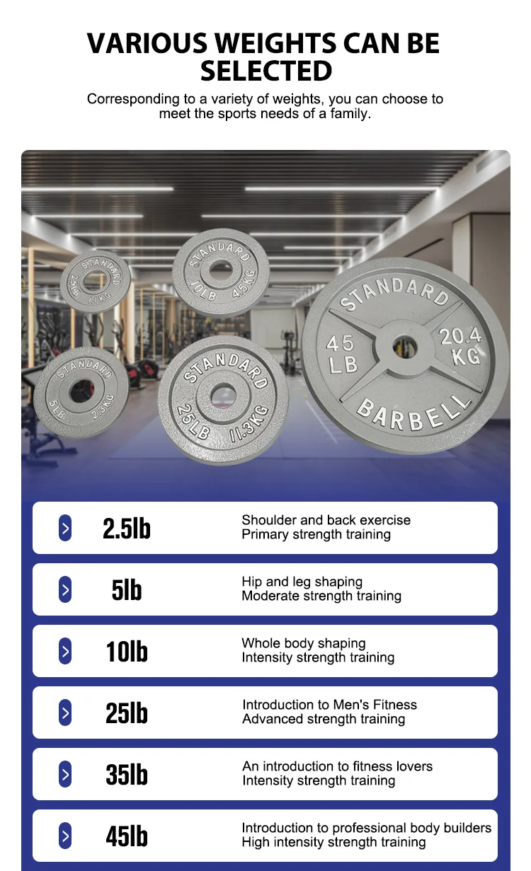 Wholesale Standard Gym Professional Cast Iron Plates Weight Lifting ...