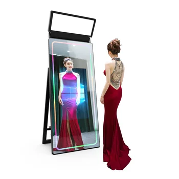 Wholesale Price Instant Magic Photobooth Machine Interactive Party Selfie Photo Mirror Booth ...