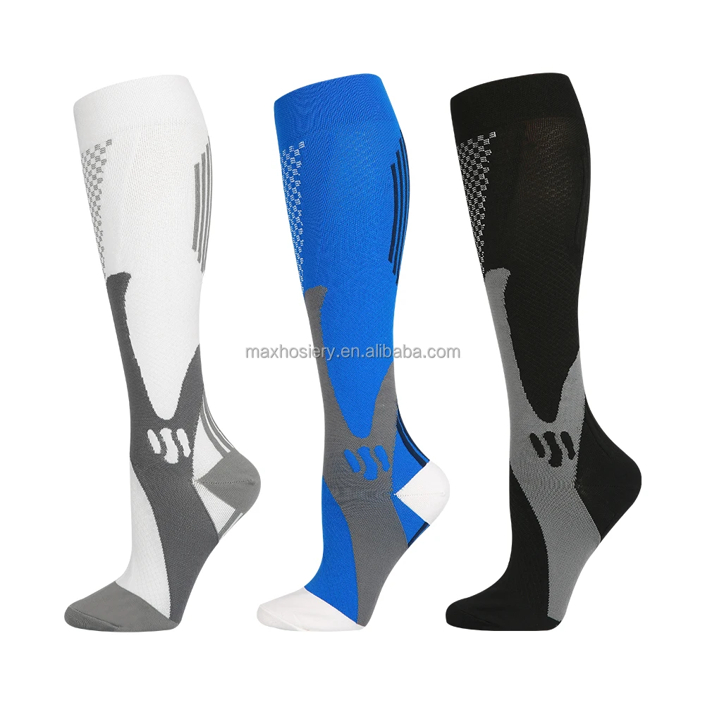 Custom Private Label Varicose Veins Men's Running Sock Compression ...