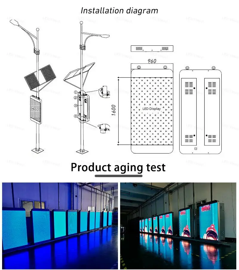 LED VISUAL Roadside WIFI 3G 4G Control Electronic Board Street ...