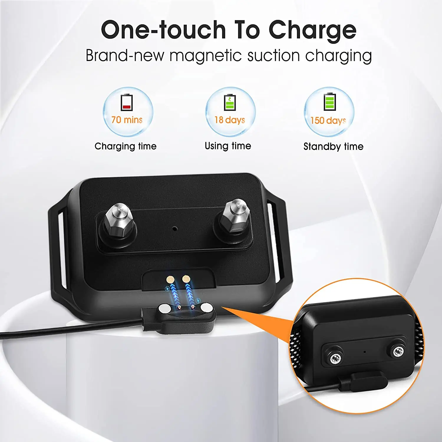 Outdoor Bark Deterrent Smart Collar Shock Dog Barking Control Device ...