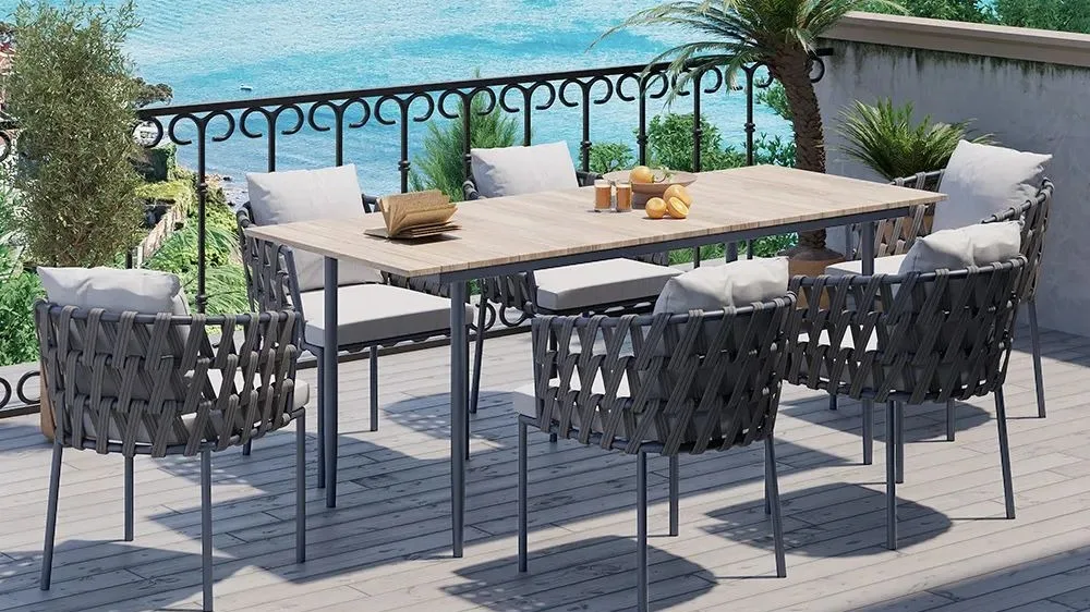 Outdoor Dining Table And Chair Set Patio Coffee Dinning Table Set ...