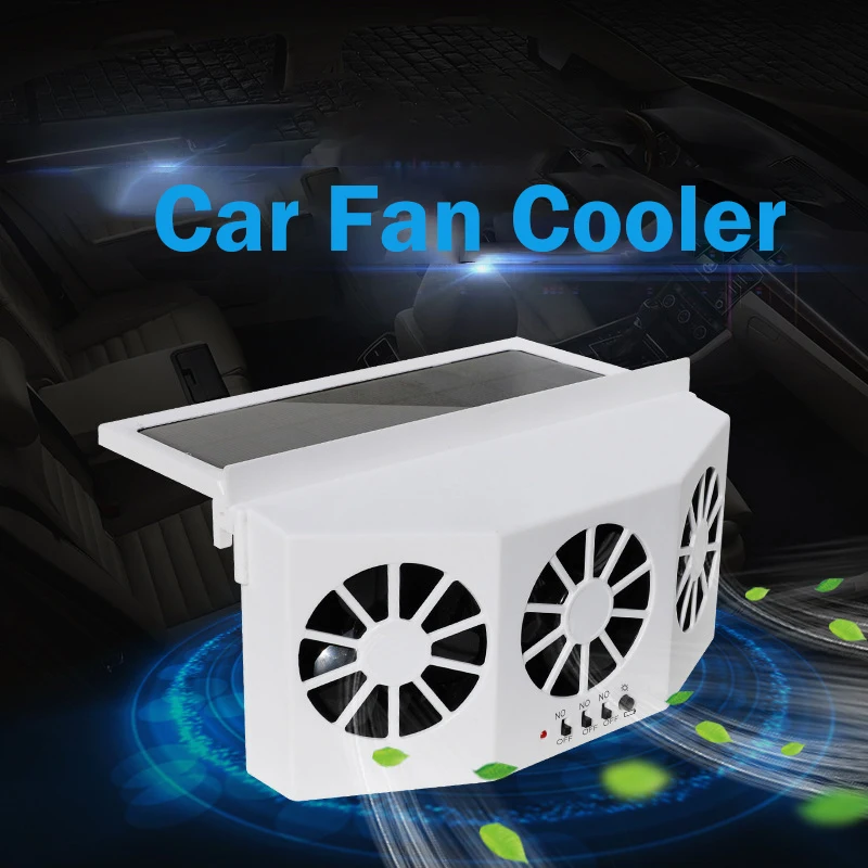 Car Cooling System - Solar Panel Car Window Exhaust Fans