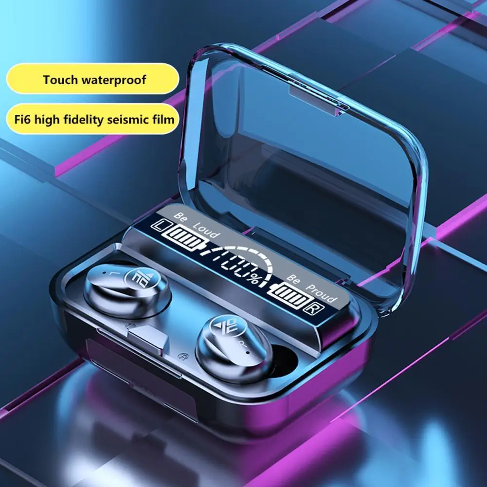 New Tws M16 Wireless Bluetooth 5.1 Headphone Led Display Earphone With ...