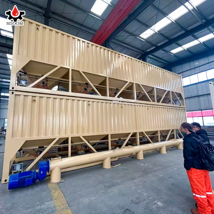 Container Silo Q235 Steel 20ft Container Size 50t Storage Mobile ...