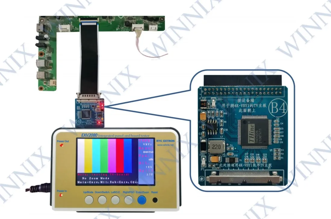 Exv2080 Lvds/minilvds/4k-vby1至输出屏幕测试仪电视主板测试仪 - Buy Lvds/minilvds/4k ...