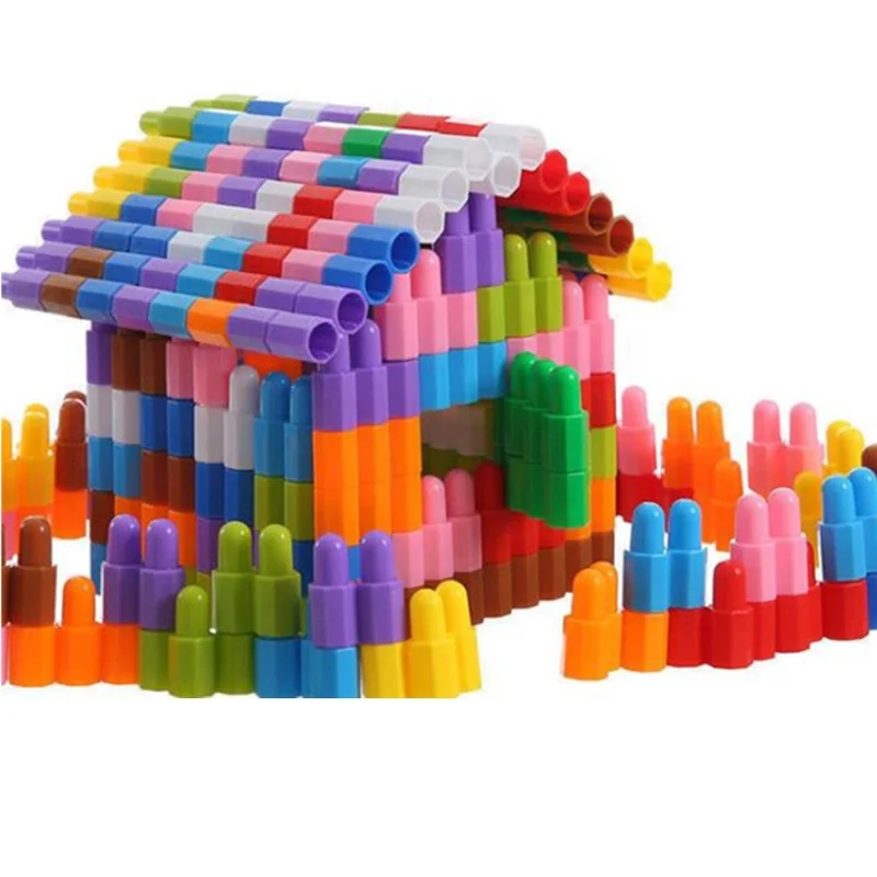 Plastic Blocks Rocket Stackable Building Blocks Bullet Shape Building ...