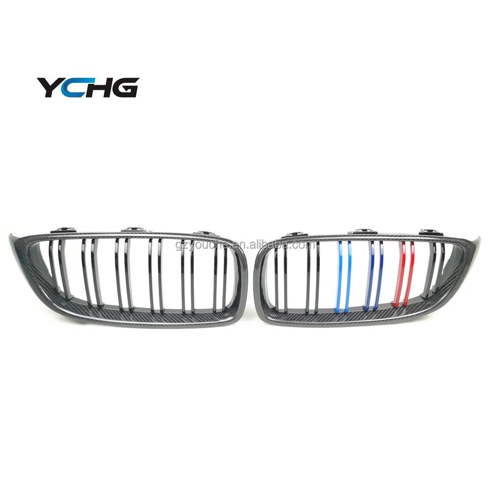 M3 F80 M4 F82 F83 F32 F33 F36 Real Carbon Fiber M Color Front Bumper ...