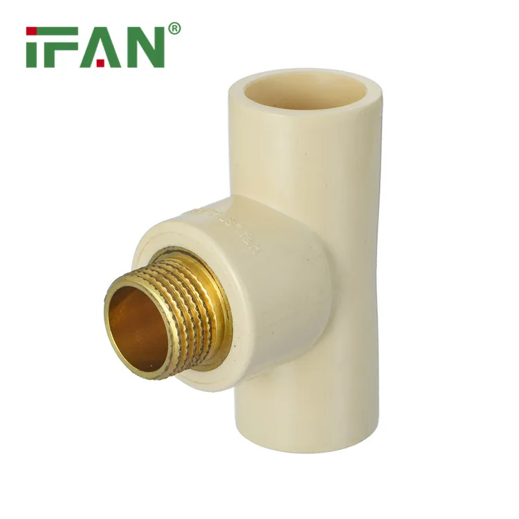 Ifan Beige Color Pipe Fittings Cpvc Pn25 Cpvc Plumbing Fitting Male ...