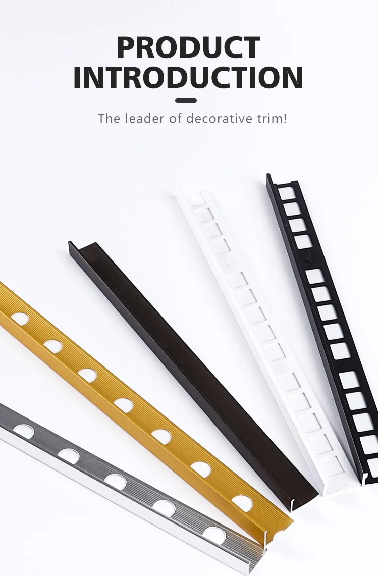 Foshan Home L-Shaped Tile Angle Trim Flexible Aluminum Chrome Strip ...