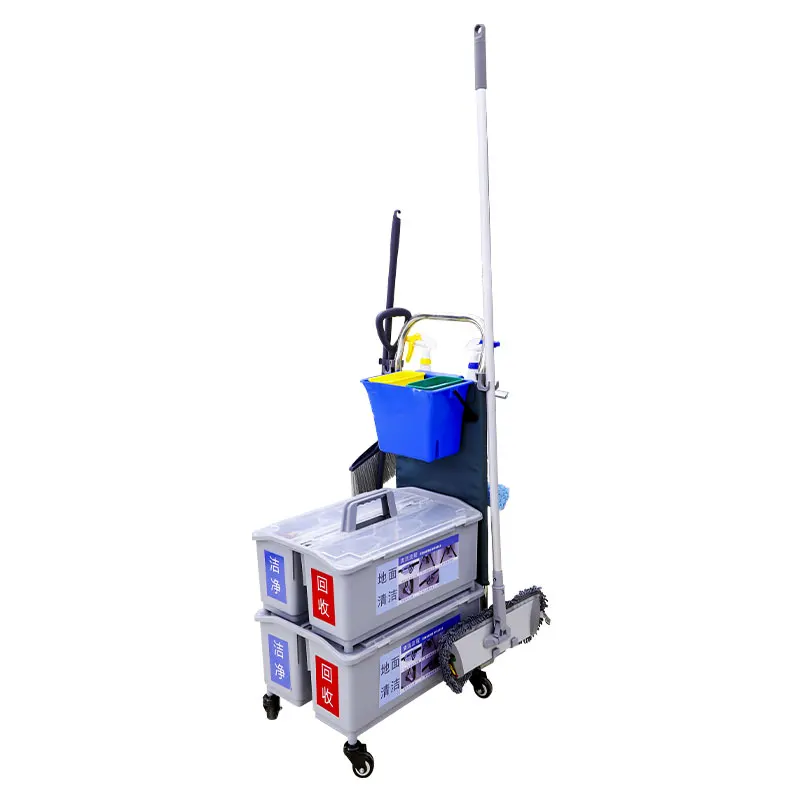 Ecg Cleaning Double Bucket 25l Cleaning Trolly Wringer Mop Bucket ...