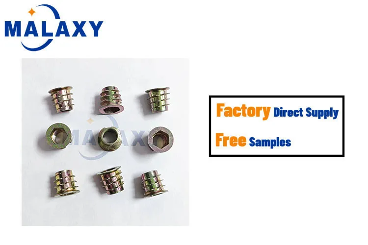 MALAXY Custom M4-M10 Metric Furniture Wood Hex Drive Threaded Inserts ...