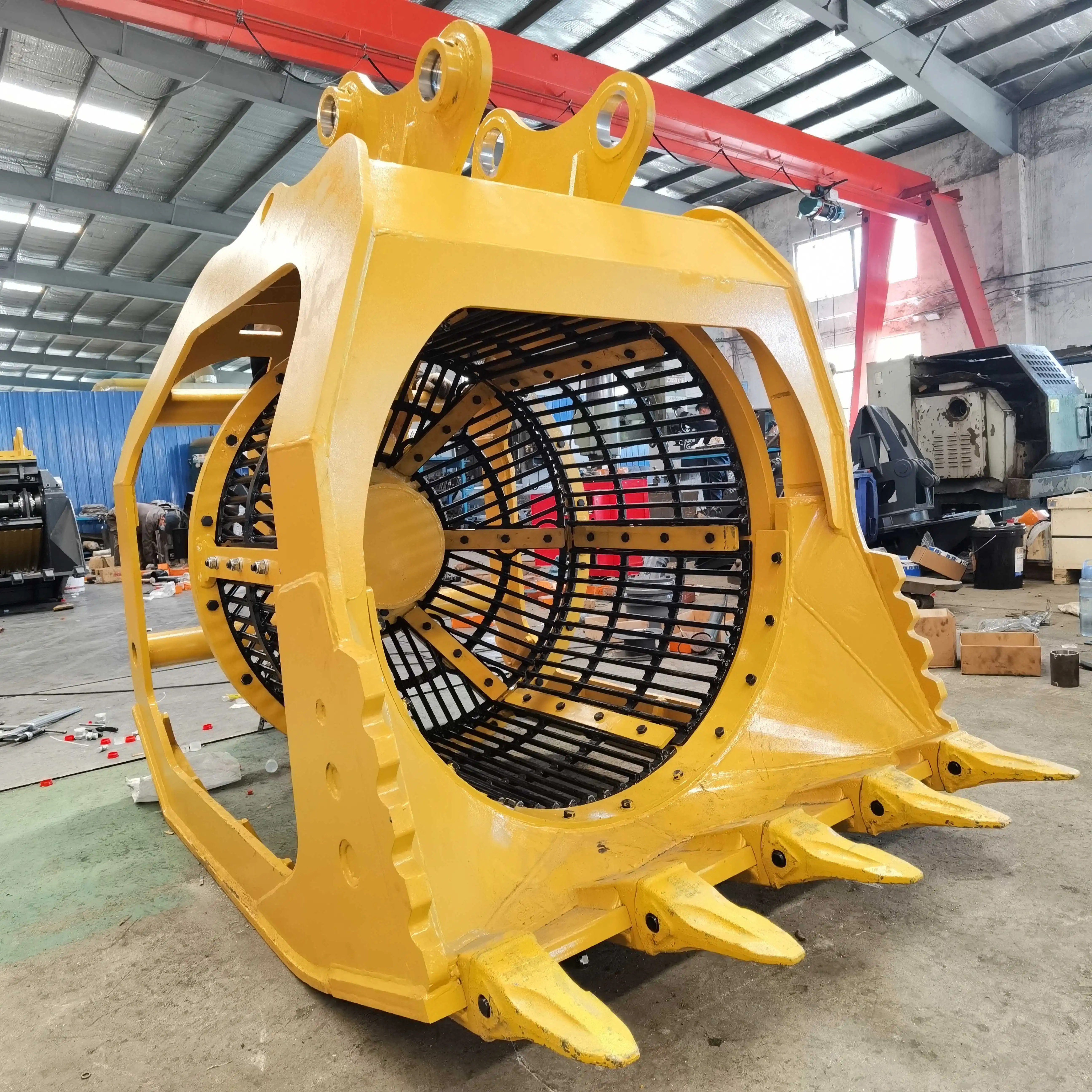 New 1-40 Tons Excavator Rotary Screen Bucket for 5 Ton Steel Sieve ...