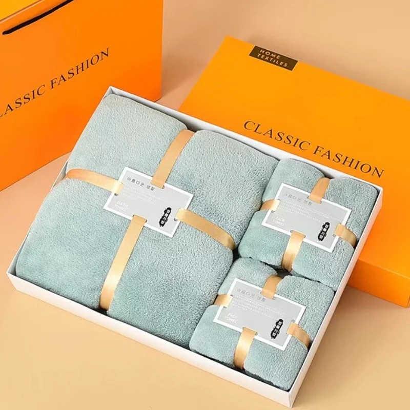 Wholesale Super Soft Bathroom Three Towel Set With Gift Box Custom Logo ...