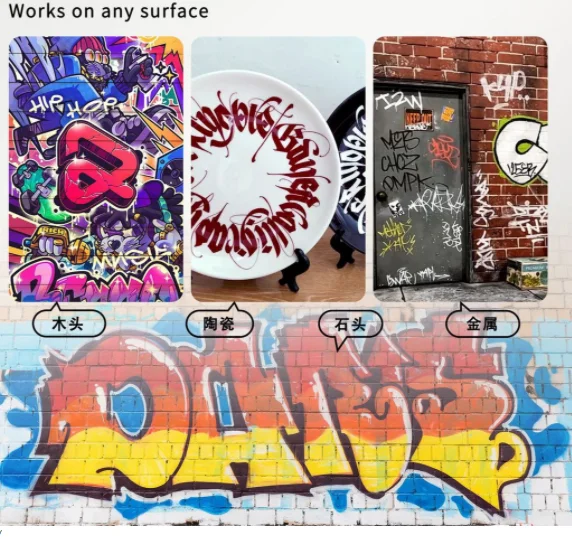 8.5mm Acrylic Graffiti Painter Markers 120 with Chisel Felt Tip ...