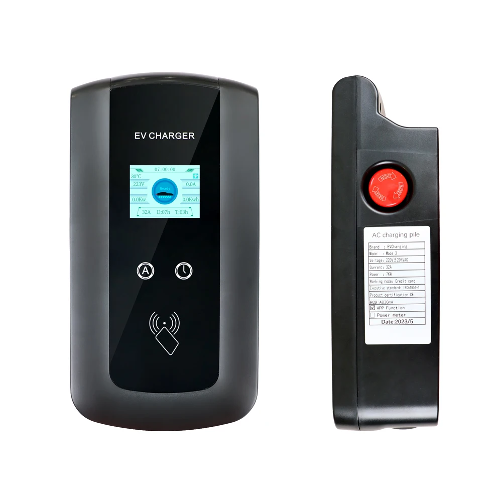 Type 2 1p 32a 7kw 3p 16a 11kw 32a 22kw Wallbox Fast Electric Charging ...