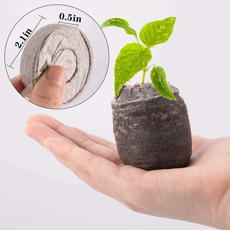 Home Garden Planting Nutrient Soil Pellets Nursery Block Seed Starter ...
