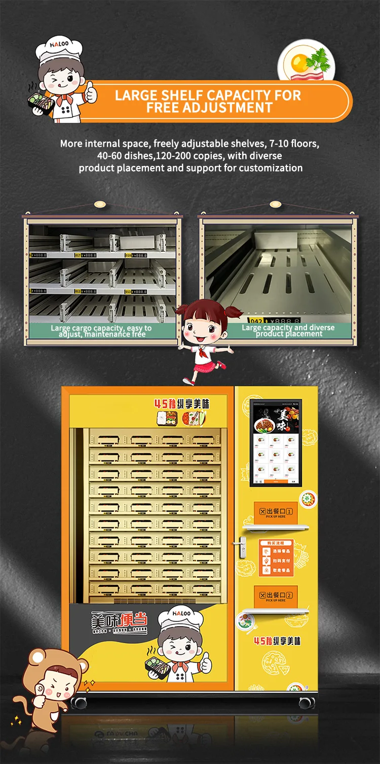 Japanese Box Lunch Vending Machine Food Vending Sandwich Smart ...