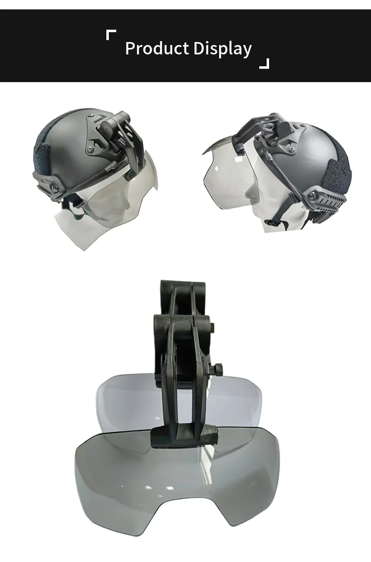 Clear Viper Visor Adjustable Flip Anti Fog 3mm Lens For Fast Helmet ...