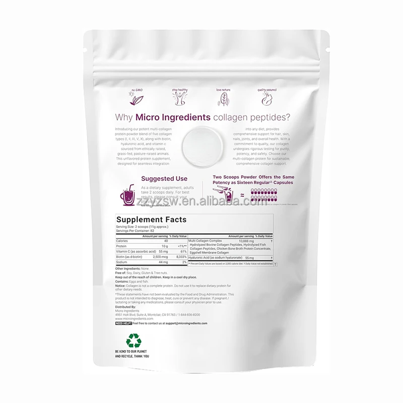Multi-vital Proteins Collagen Peptides Powder Sachet