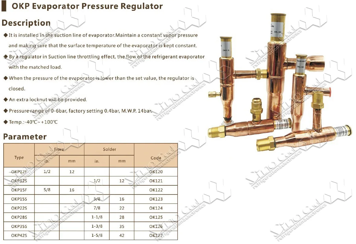 OKP Evaporator Pressure Regulator Pressure Regulating Valve| Alibaba.com
