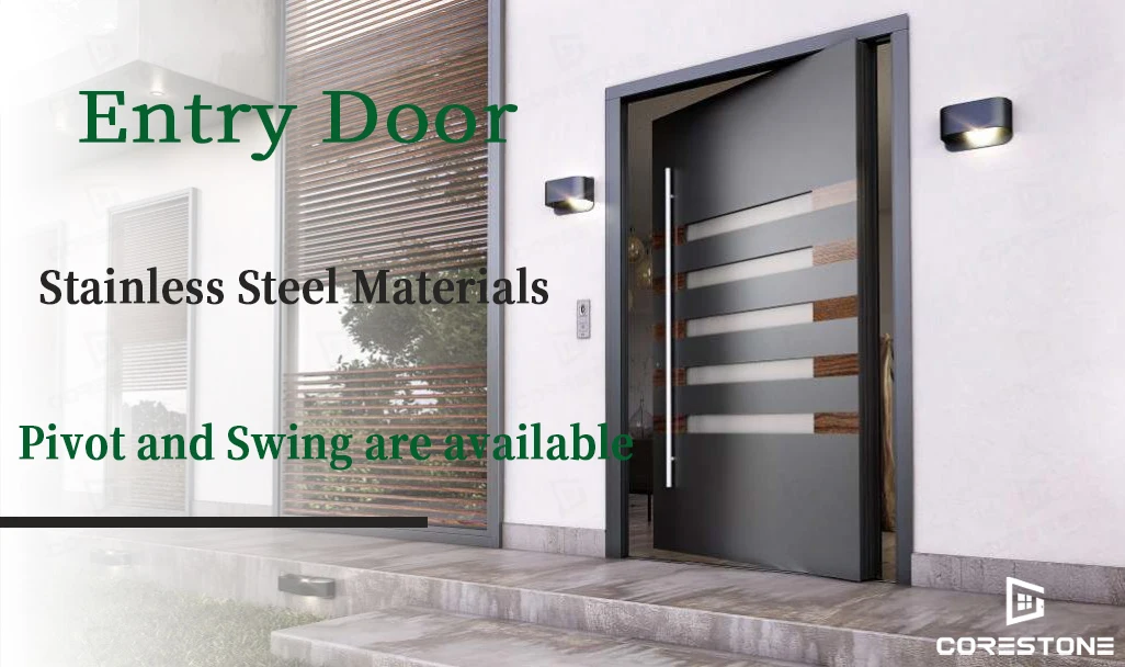 Luxury Stainless Steel Entrance Doors - Secure & Stylish