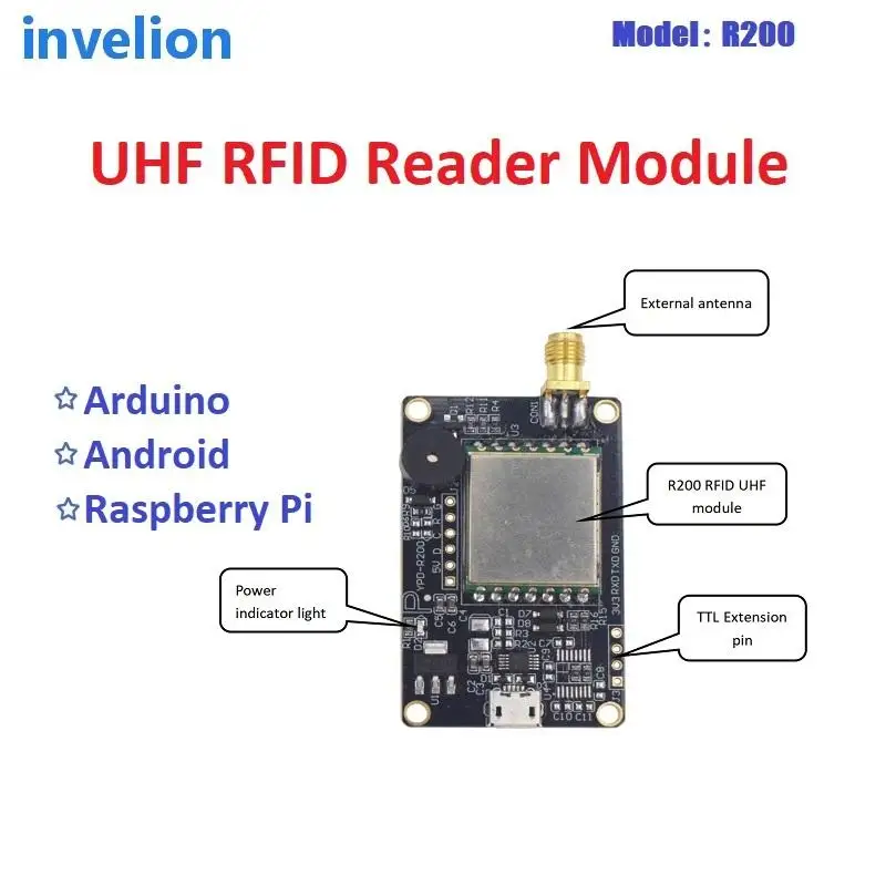 860-960mhz 1 Port Antenna Long Distance Rfid Reader Uhf Module For ...