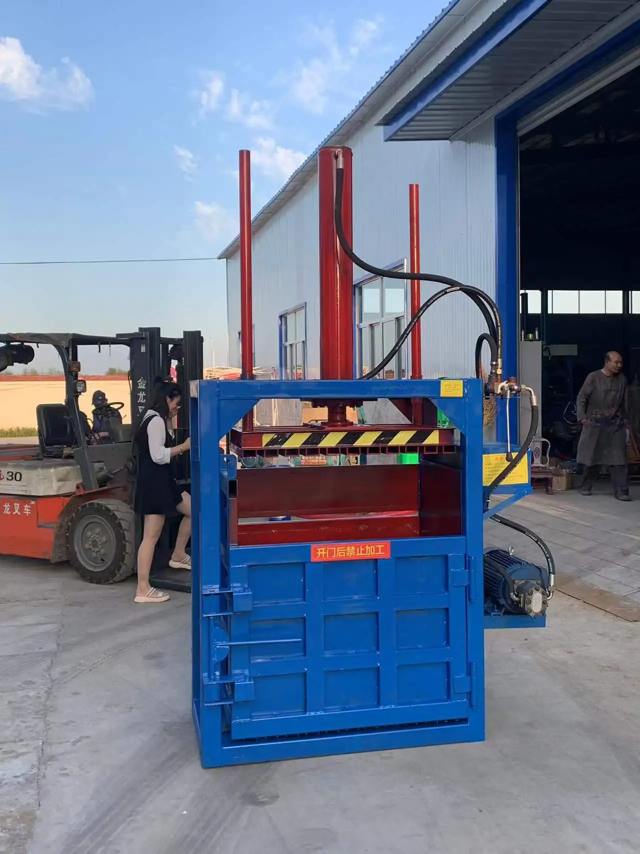 Bailing Press Machine Baler Press Machine Cheap Horizontal Stationary ...