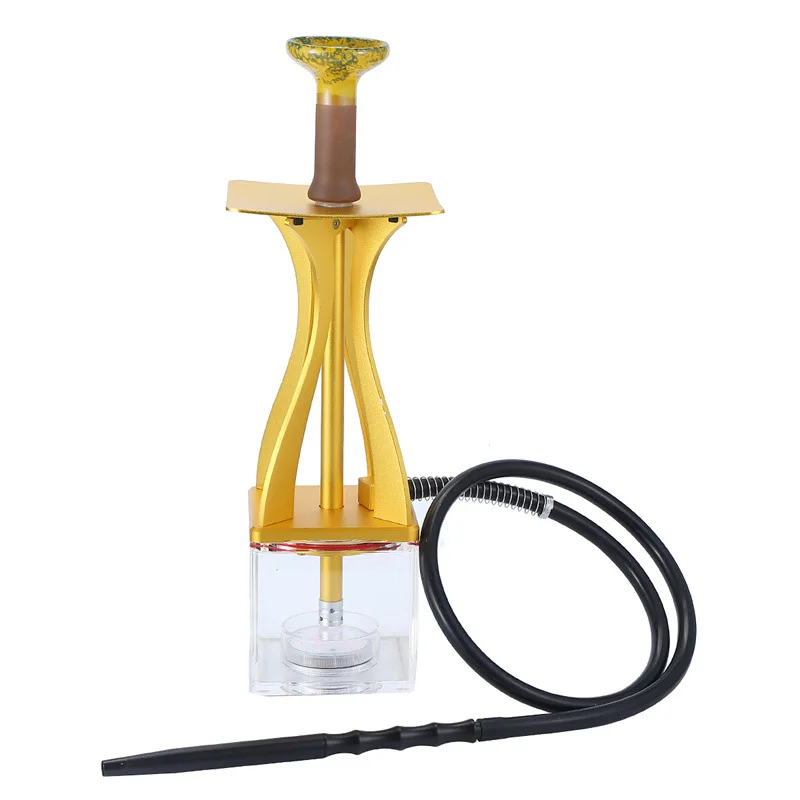 Hookah Set Baseball Style Wood Aluminum Alloy Shisha Silicon Hose Large ...