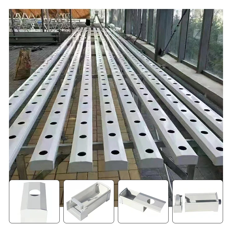 Greenhouse Nft Gully Hydroponic Pvc Channel Hydroponic Growing Systems ...