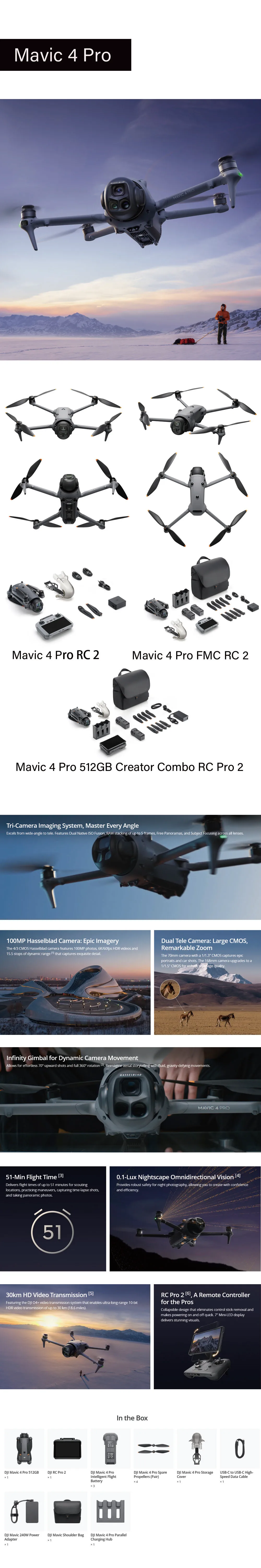 Mavic 4 Pro Drone Long Range with 4k Camera and Gps Universal mavic 4 ...
