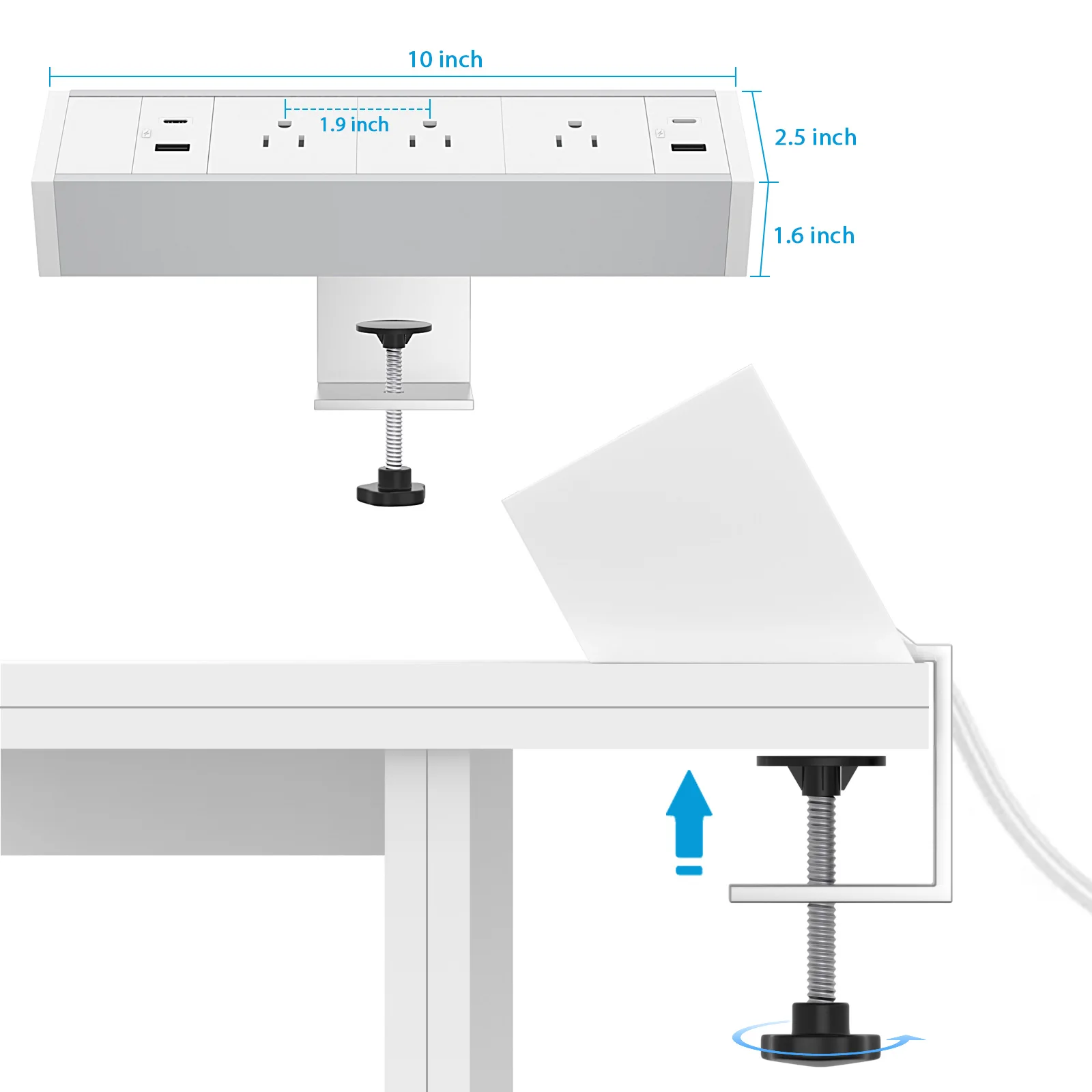 New Design Smart Office Electric Clamp on Desktop US General Standard ...