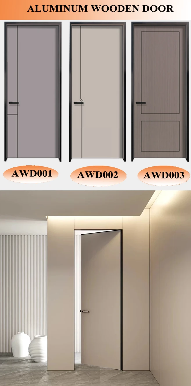 Hidden Room Door Melamine Veneer Room Partition Doors Moisture Proof ...