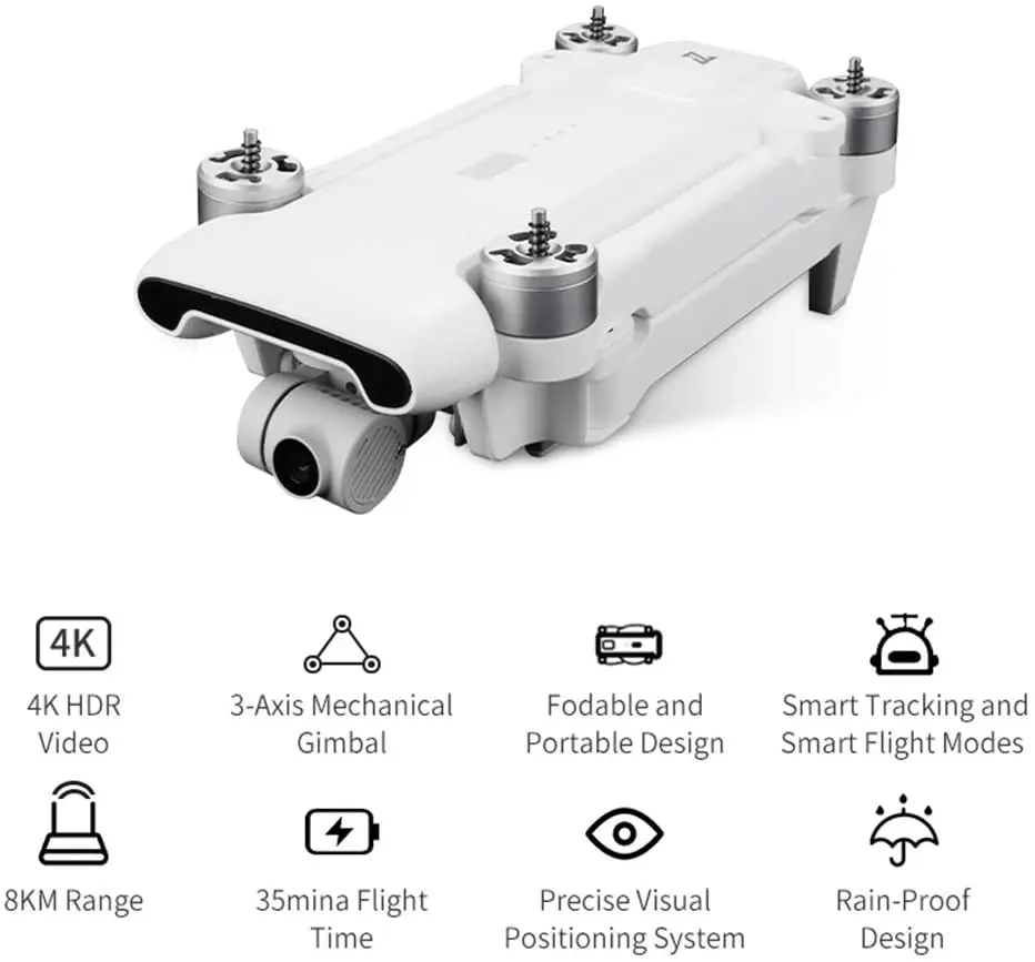 X8 Gps Drone 4k Hd 3-axis Gimbal 8km Xiaomi Drone With Camera ...