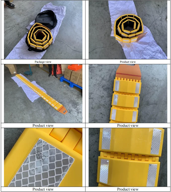 Heavy Duty Rubber Portable Speed Bump Driveway Reflective Temporary ...