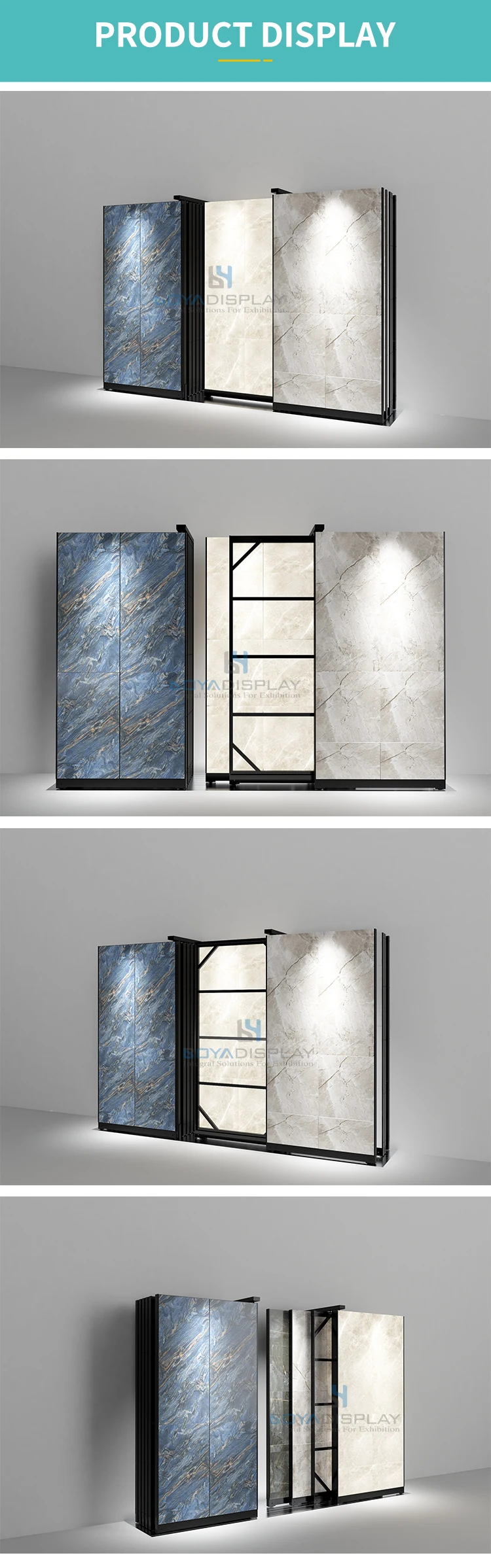 Customize Push-pull Sliding Sample Ceramic Tile Slab Marble Artificial ...