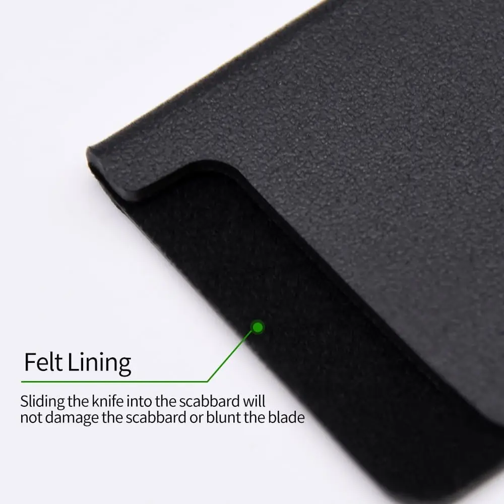 Universal Knife Blade Edge Guards Bpa Free Abs Plastic Non-scratch Felt ...