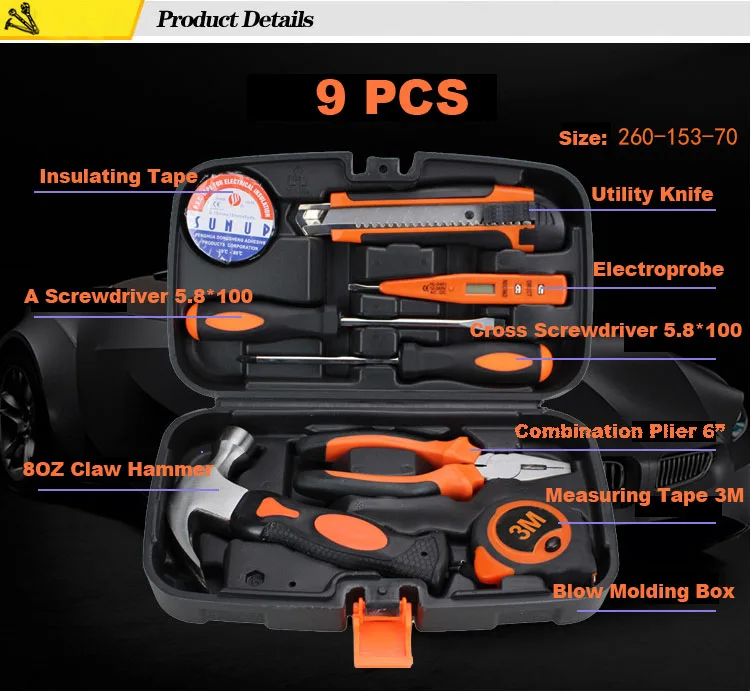 48 Piece Tool Set for Home - Versatile Hand Tool Kit