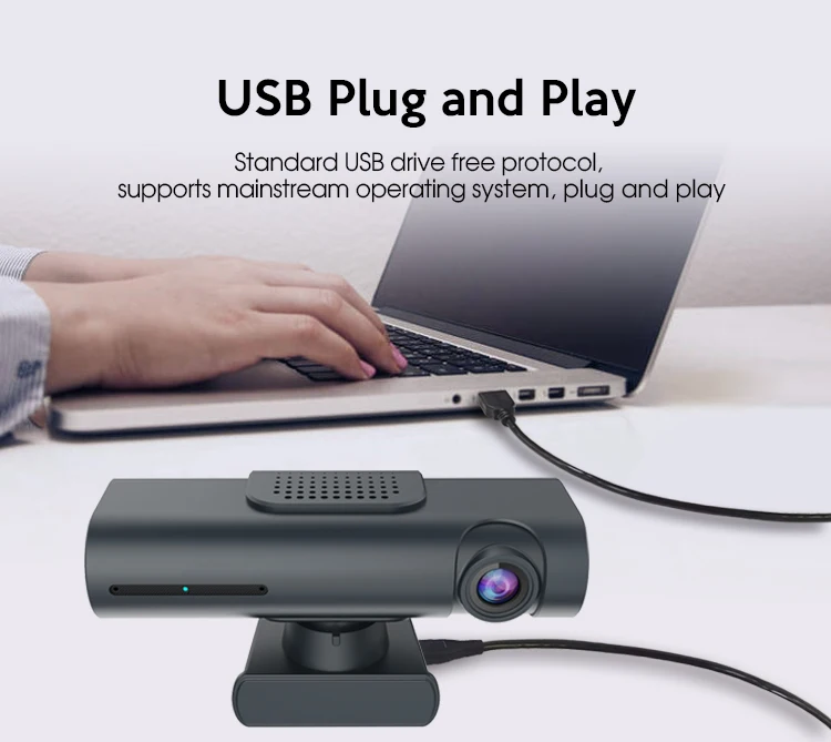 4K Ai Tracking Pc Camera Rotate Facial Recognition Camera for Streaming ...