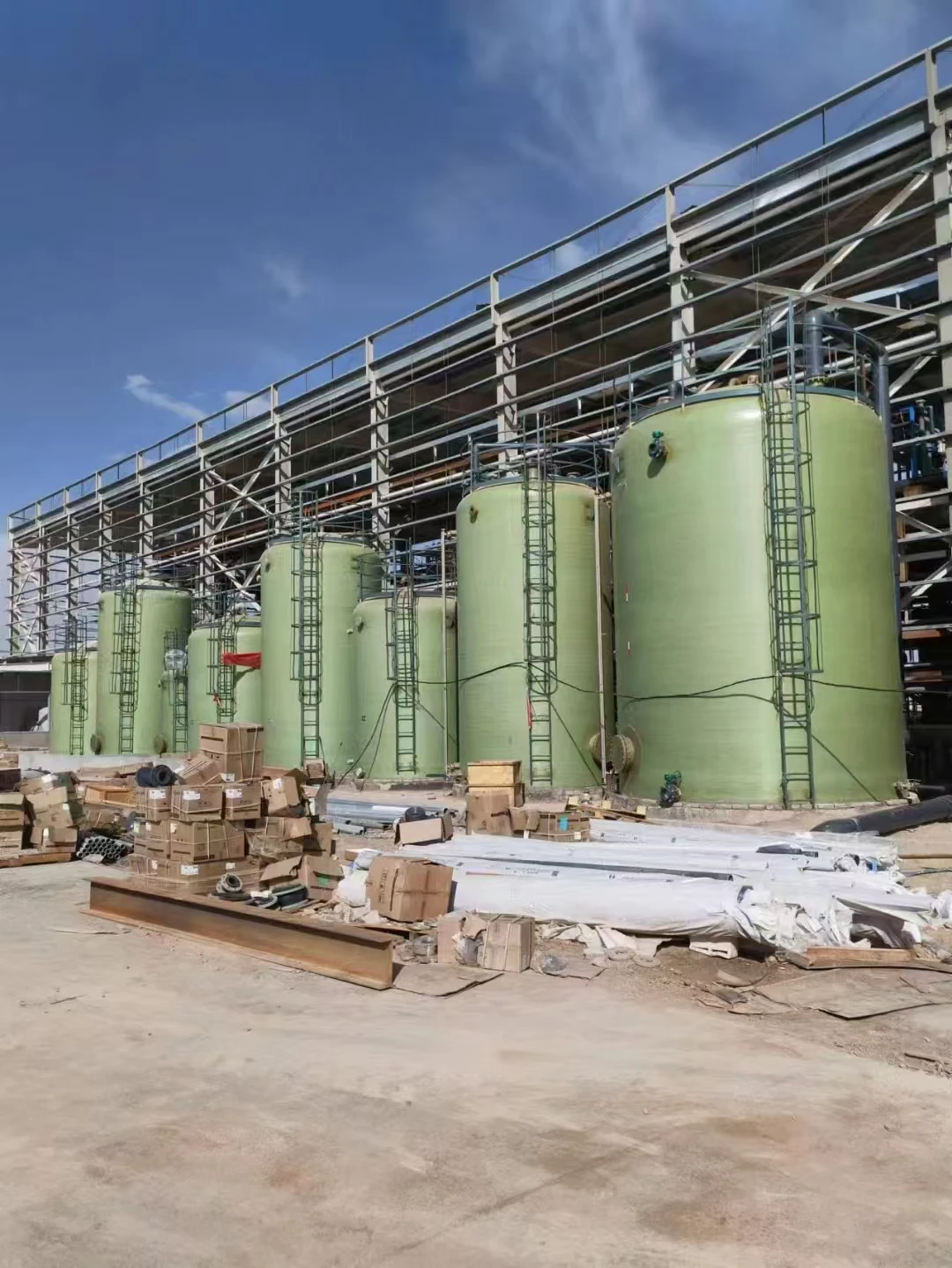 FRP/GRP Industrial Storage Tanks Custom-Built Corrosion Resistant ...