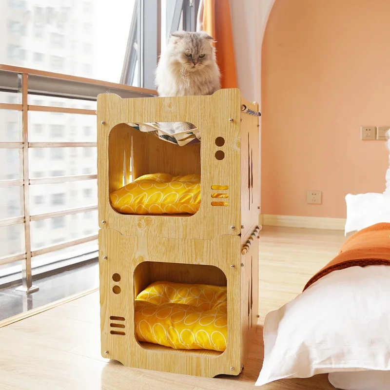 Wholesale High Quality Custom Modern Luxury Wooden Pet Cages for Cats