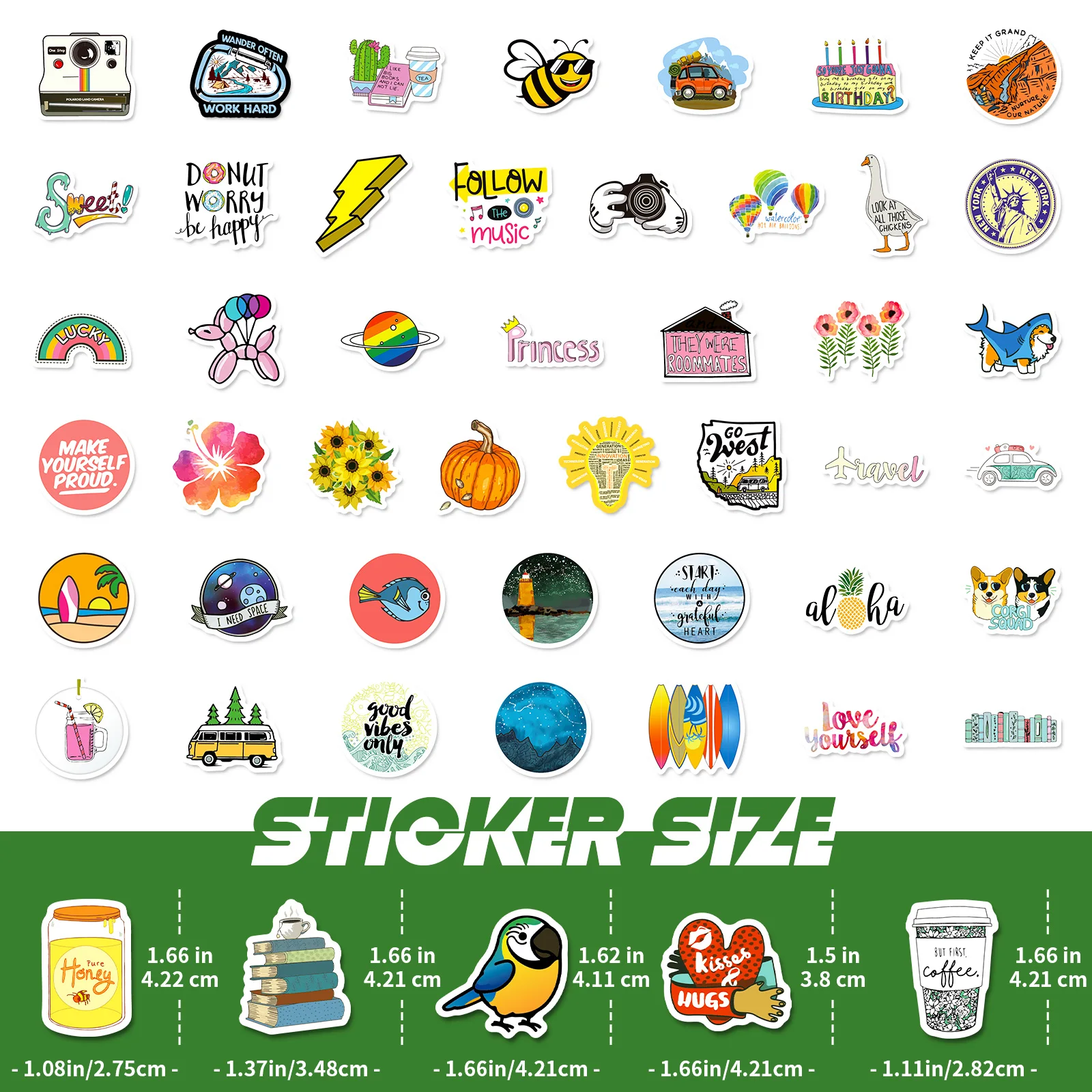 Custom Design Cute PVC Vinyl Sticker Pack Printing Kawaii