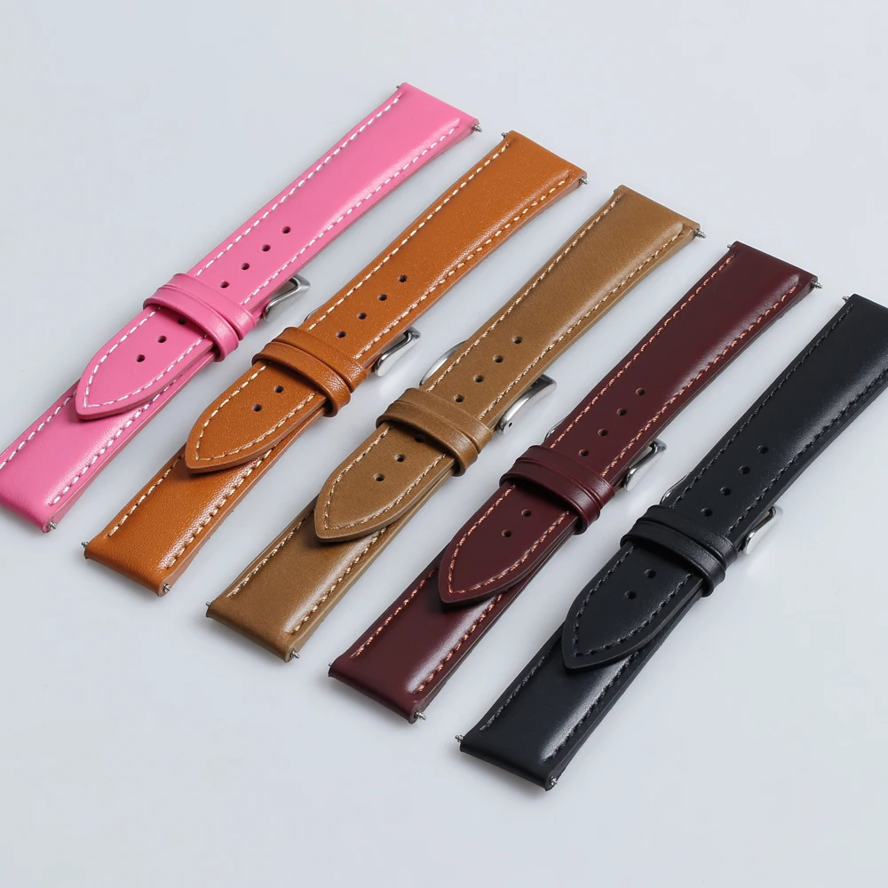 High Quality Black Vintage Tanned Leather Luxury Wrist Watch Band ...
