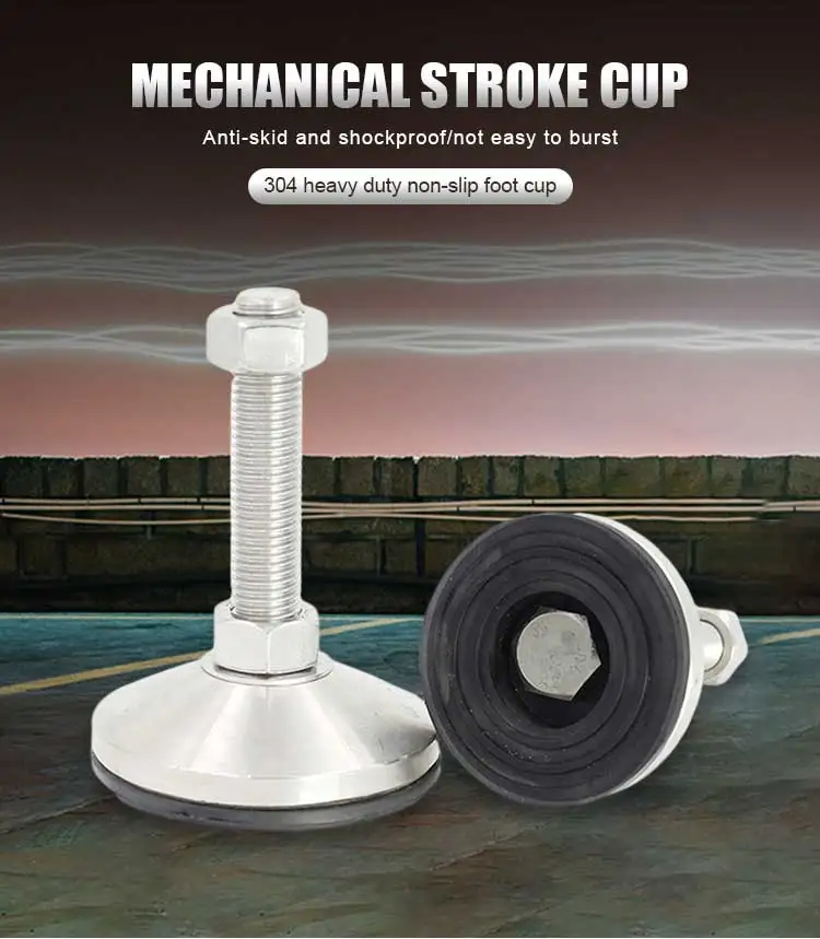 Dlpo Rigid Leveling Foot Threaded Glide Feet,3/8-16 Stud Adjustable ...