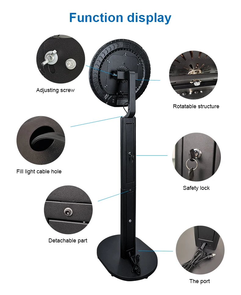 New Adjustable 12.9 Ipad Photo Booth Machine Portable 10.2 Ipad Dslr ...