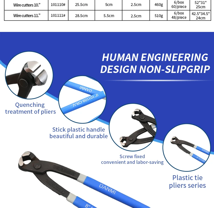 Danmi High Hardness Tower Pincer Handle Rabbet Pliers Cutting Pliers ...