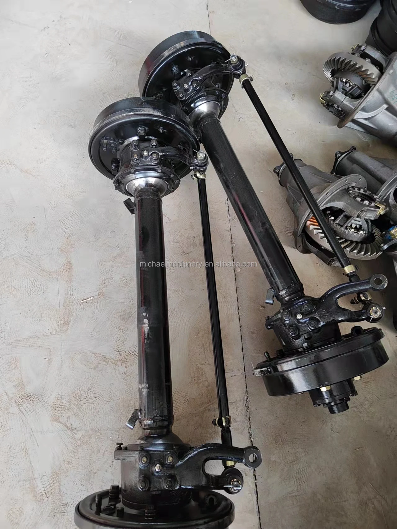 Customized 4x2 Small Trailer Dump Tractor 1ton Payload Front Wheel ...